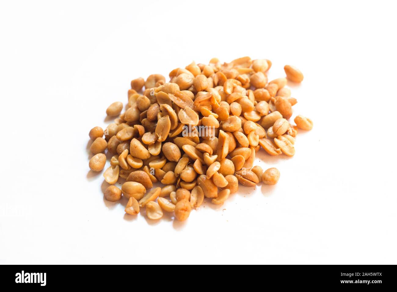 Kacang Goreng or fried peanuts. Indonesian snacks. Isolated on white ...