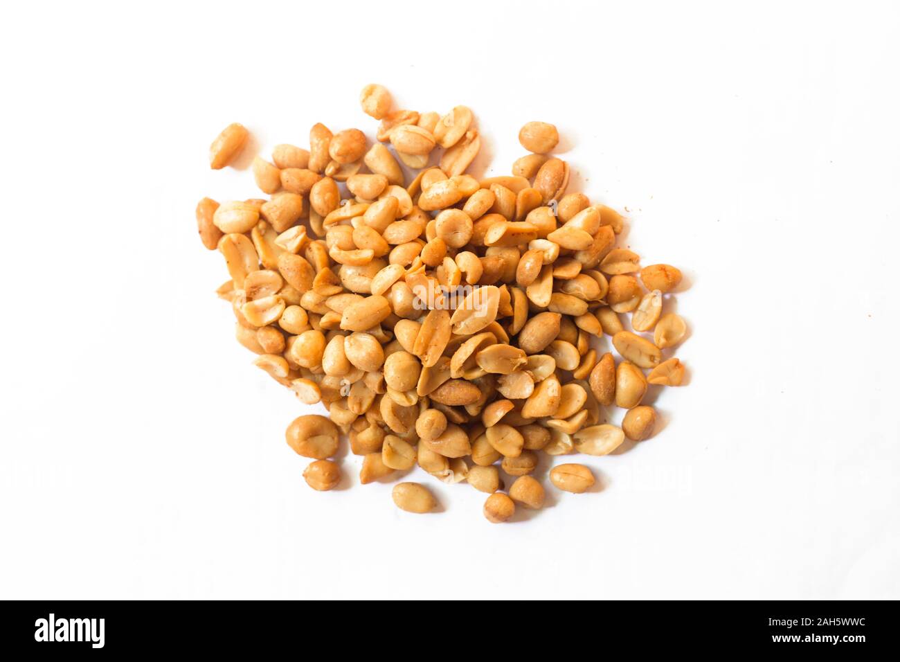 Kacang Goreng or fried peanuts. Indonesian snacks. Isolated on white ...