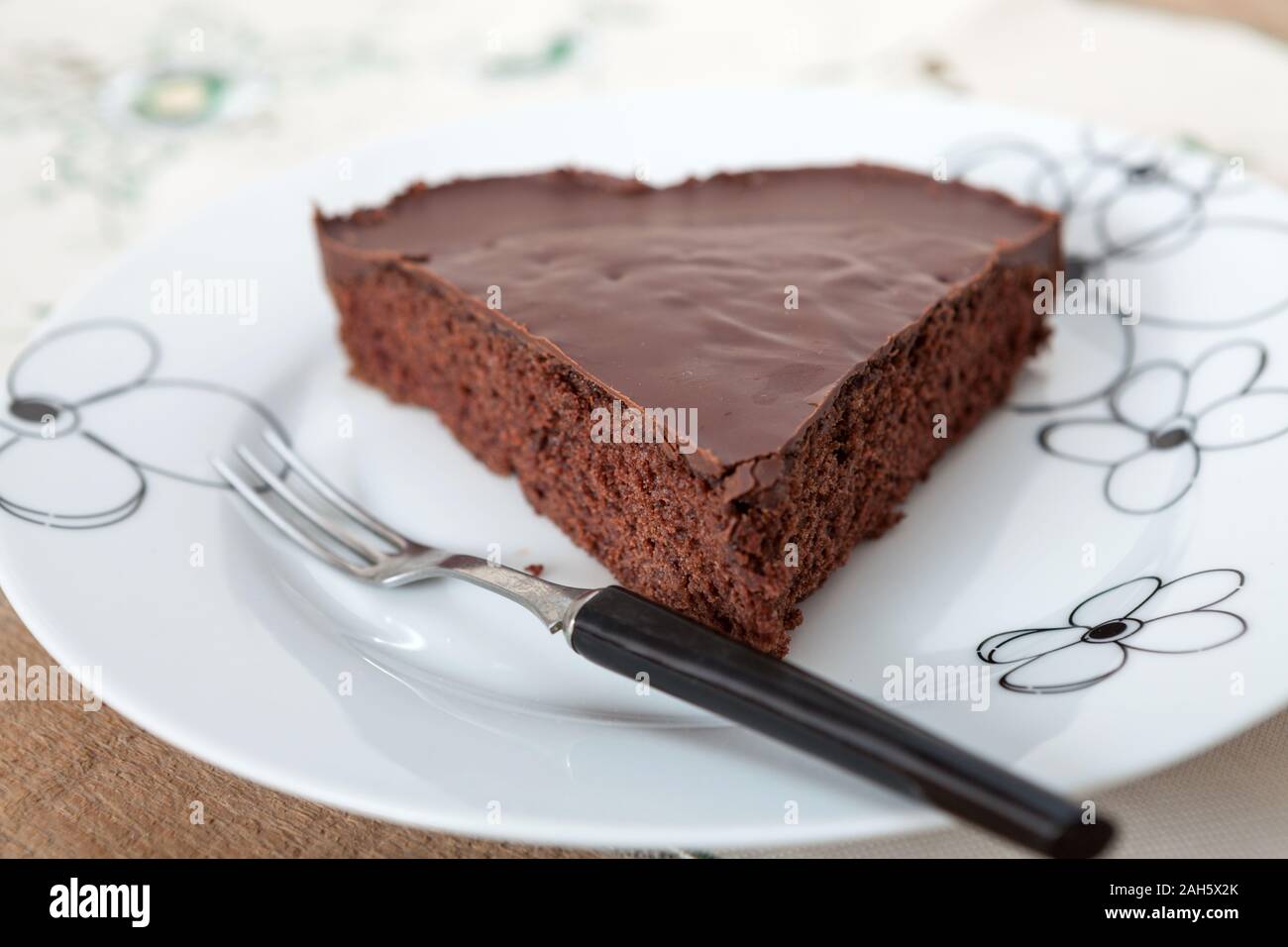 Homemade baked sweet chocolate cake Stock Photo - Alamy