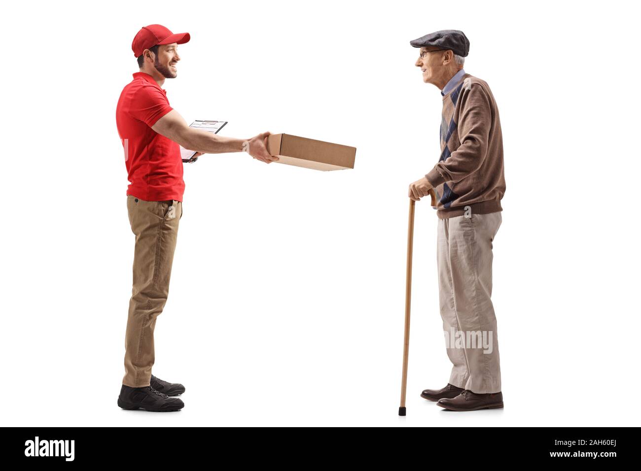 Elderly working deliver hi-res stock photography and images - Alamy