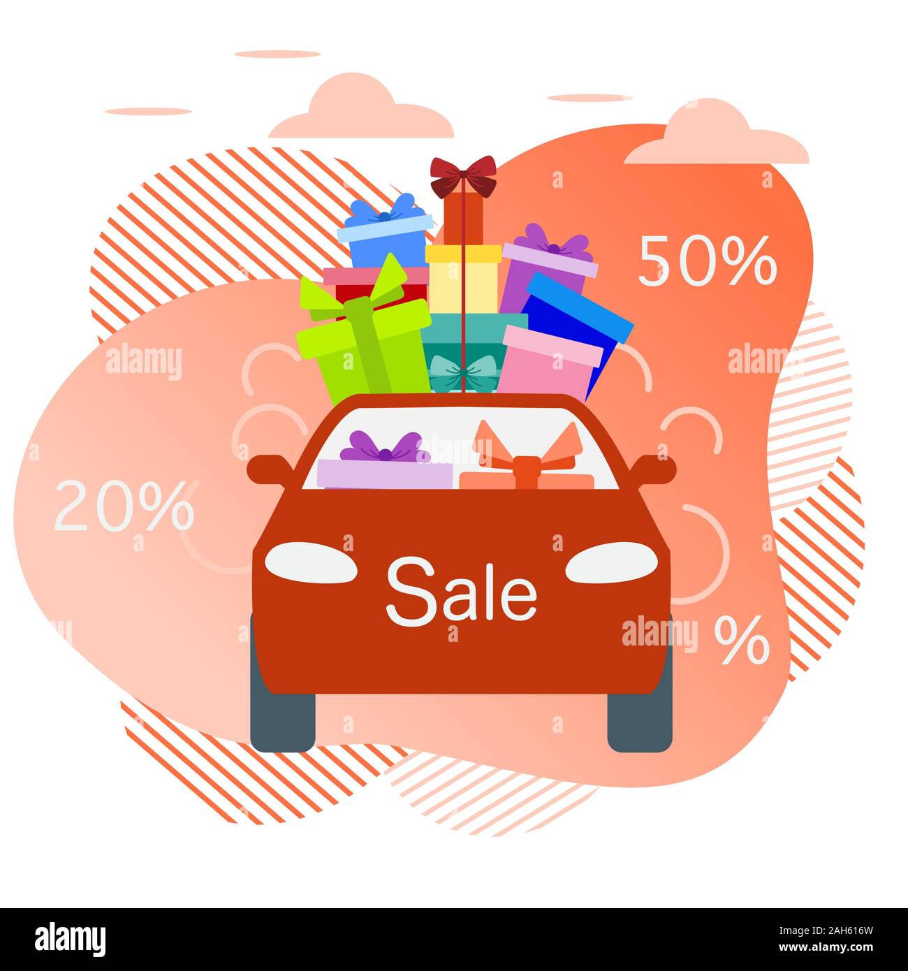 Buying new year gifts Stock Vector Images - Alamy