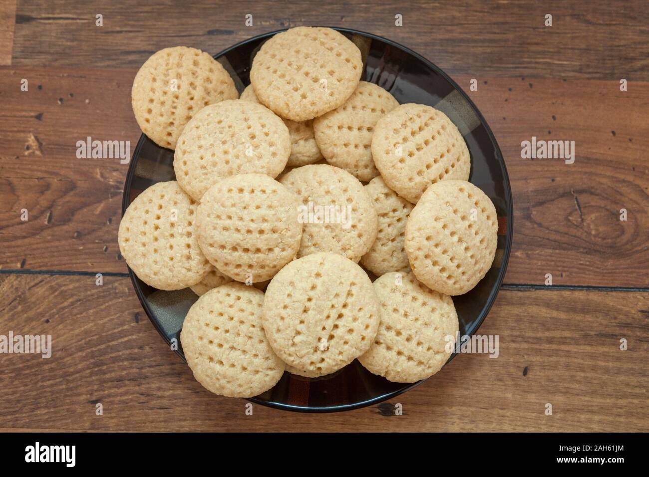 Coconut sweet biscuit on plate Stock Photo - Alamy