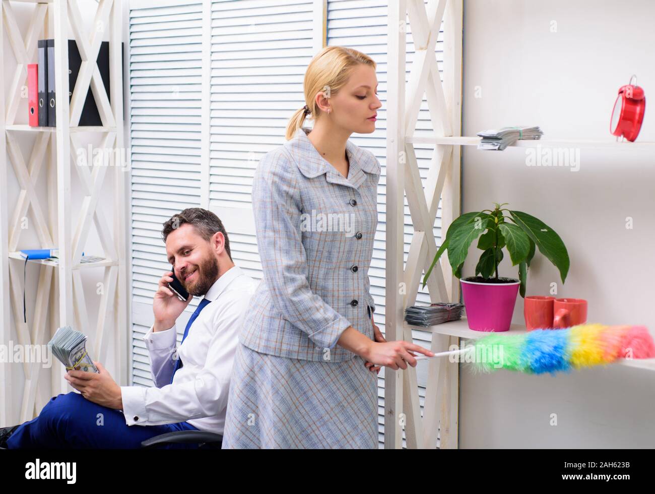 Gender concept. Gender and career. Personal assistant. Equal rights for ...