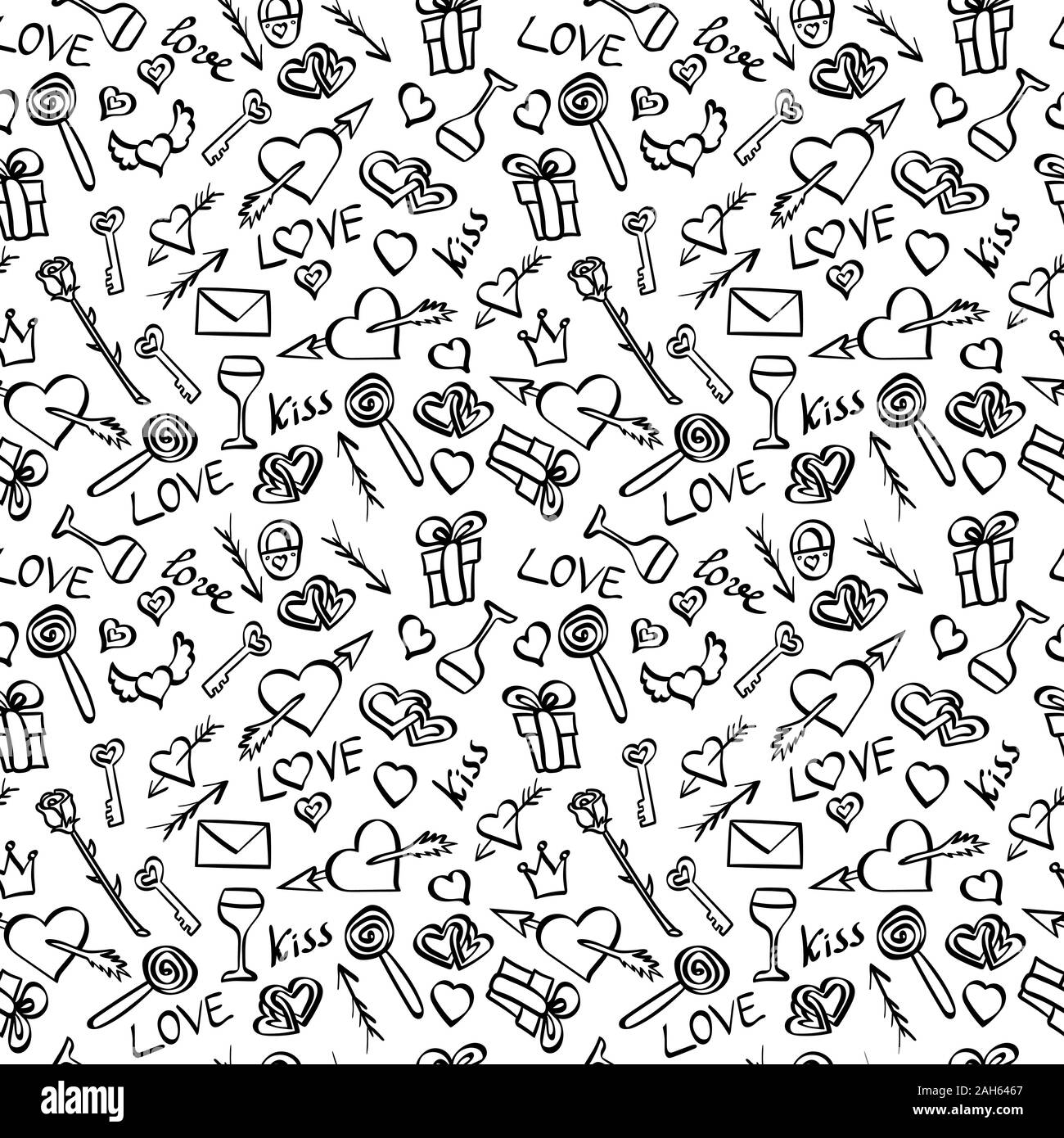 Doodle Love Wallpaper