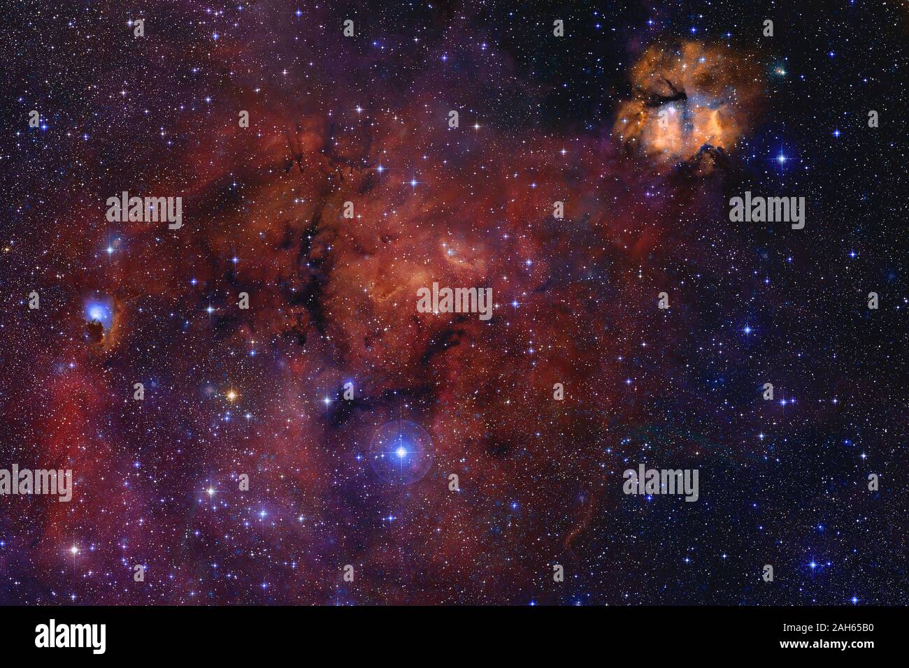 Cluster of stars in deep space. Milky way galaxy. Elements of this ...