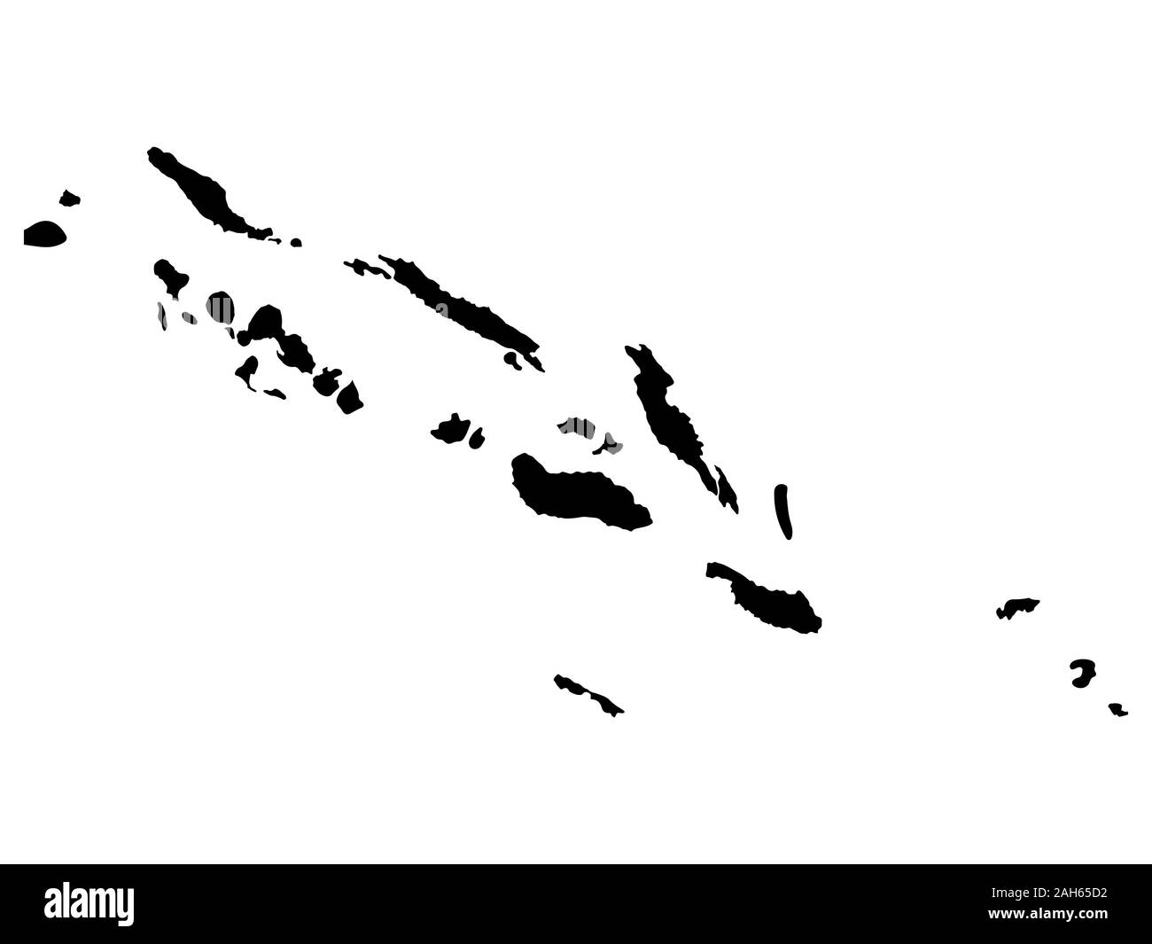 Solomon Islands Map Silhouette Vector Stock Vector Image & Art - Alamy