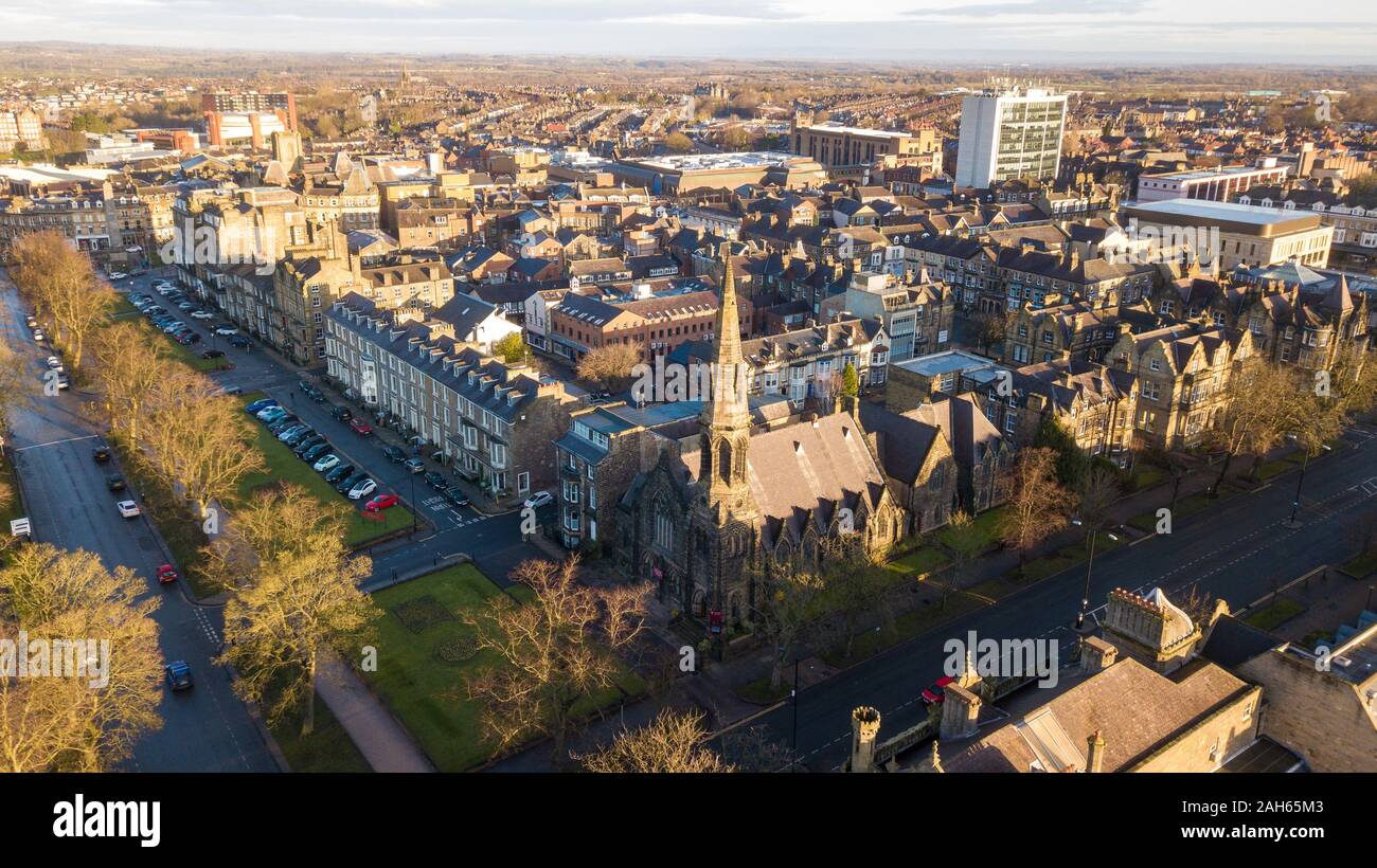 Drone Photos of Harrogate, North Yorkshire Towncenter Stock Photo - Alamy