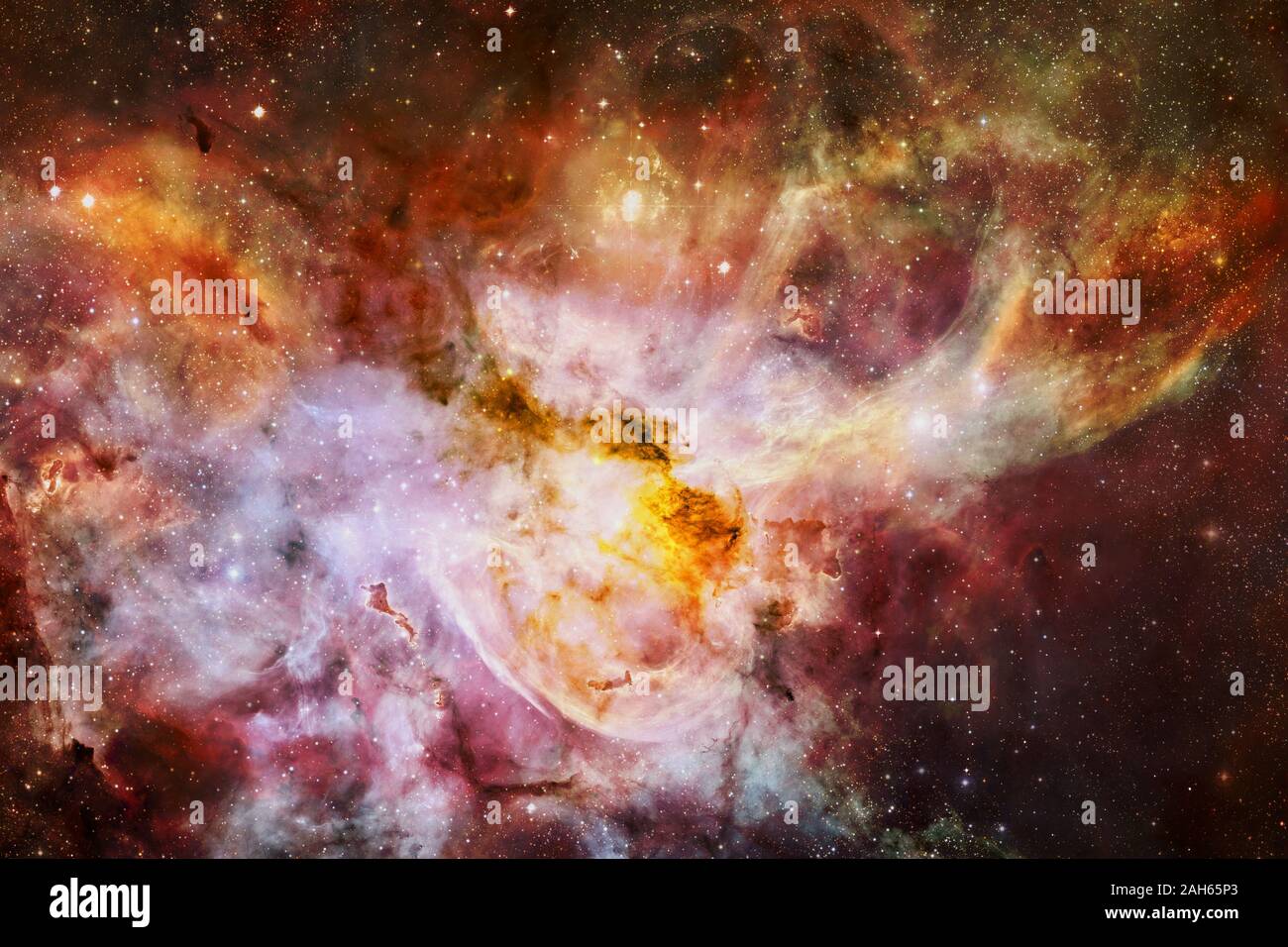 Galaxy thousands light years far away from Earth. Elements of this ...