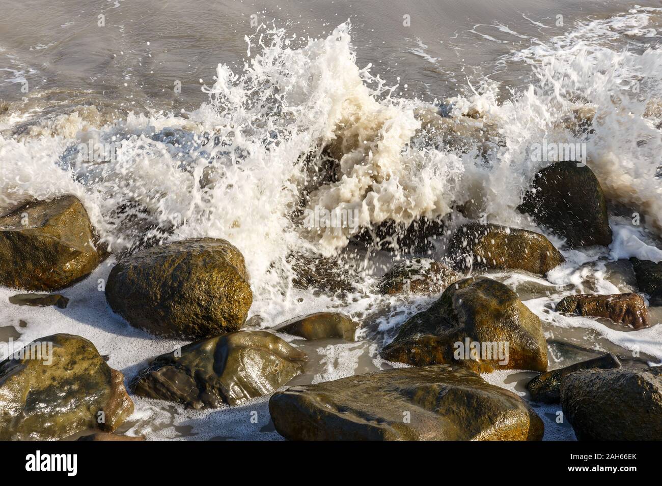 Rocky Shores With Waves