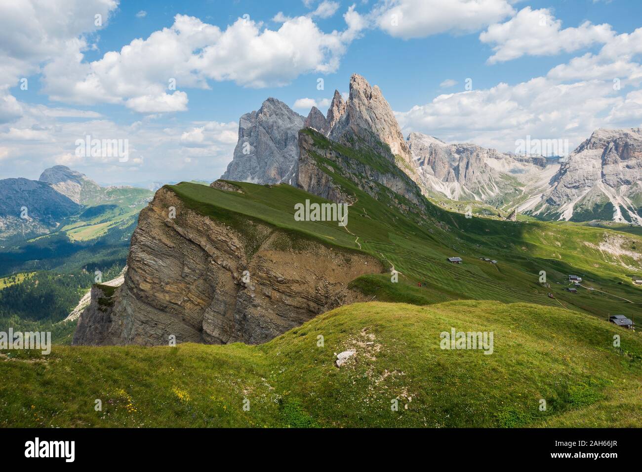 Panorama from seceda mountain hi-res stock photography and images - Alamy