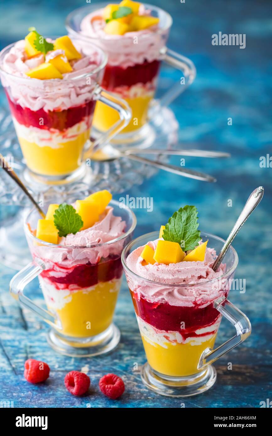 Raspberry mango hi-res stock photography and images - Alamy