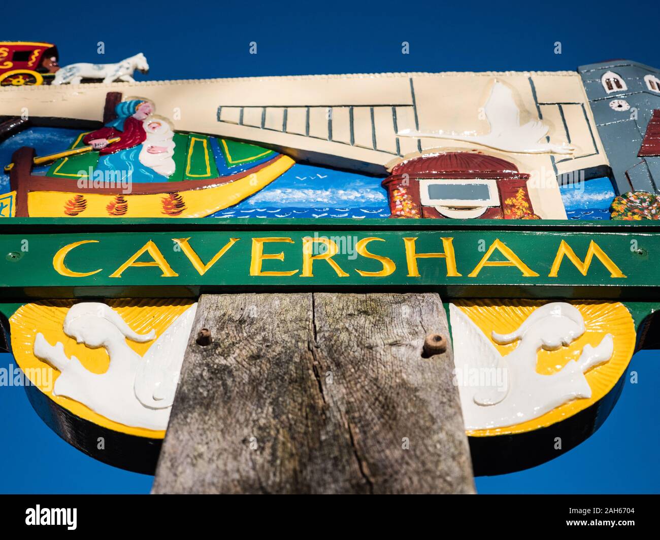 Caversham village sign hi-res stock photography and images - Alamy