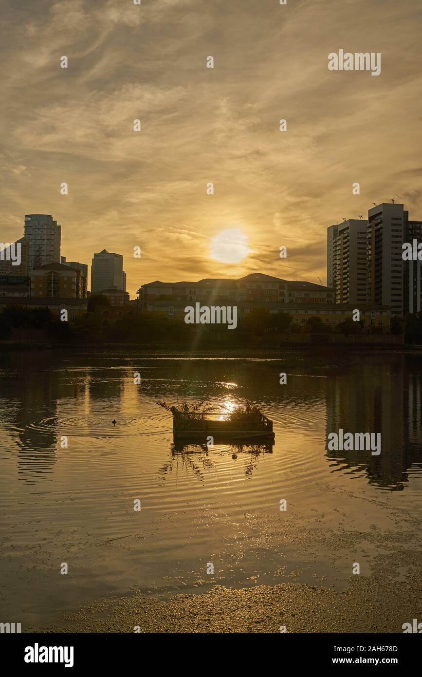 east india dock basin Stock Photo - Alamy
