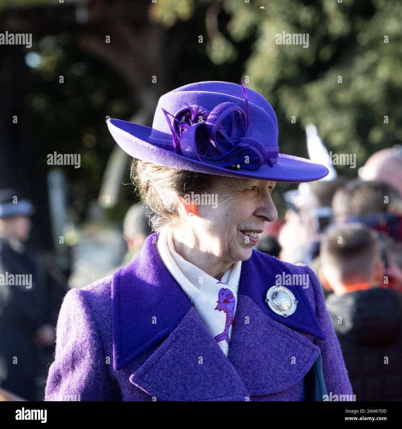 The Princess Royal, Princess Anne and Timothy Laurence returning from ...