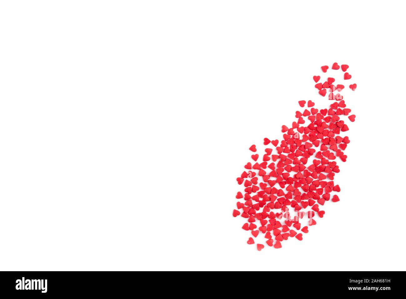 Valentine´s day composition red Cut Out Stock Images & Pictures - Alamy