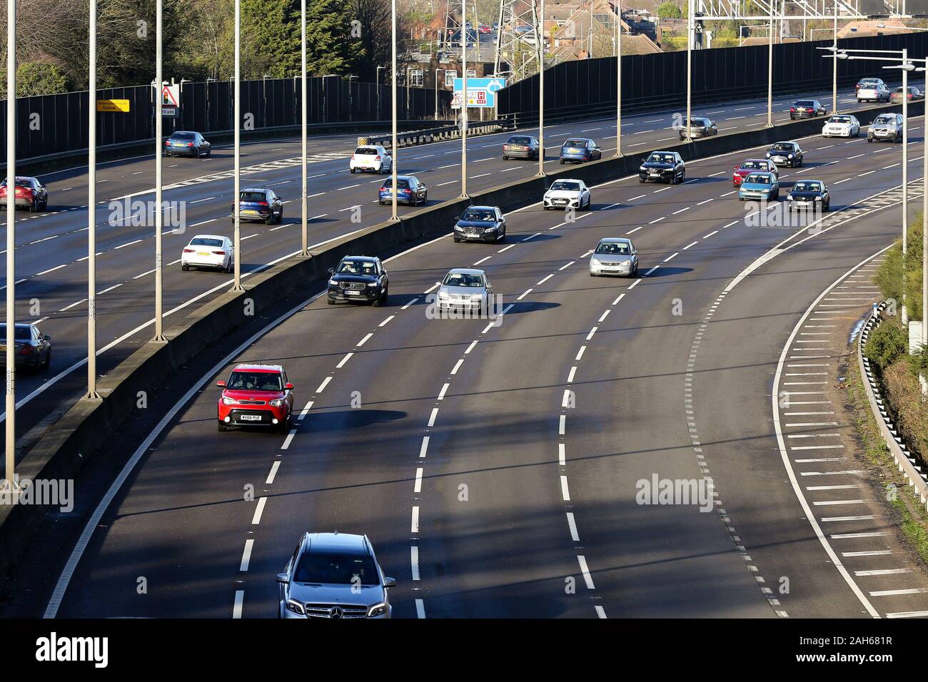 M1 junction 11 motorway hi-res stock photography and images - Alamy