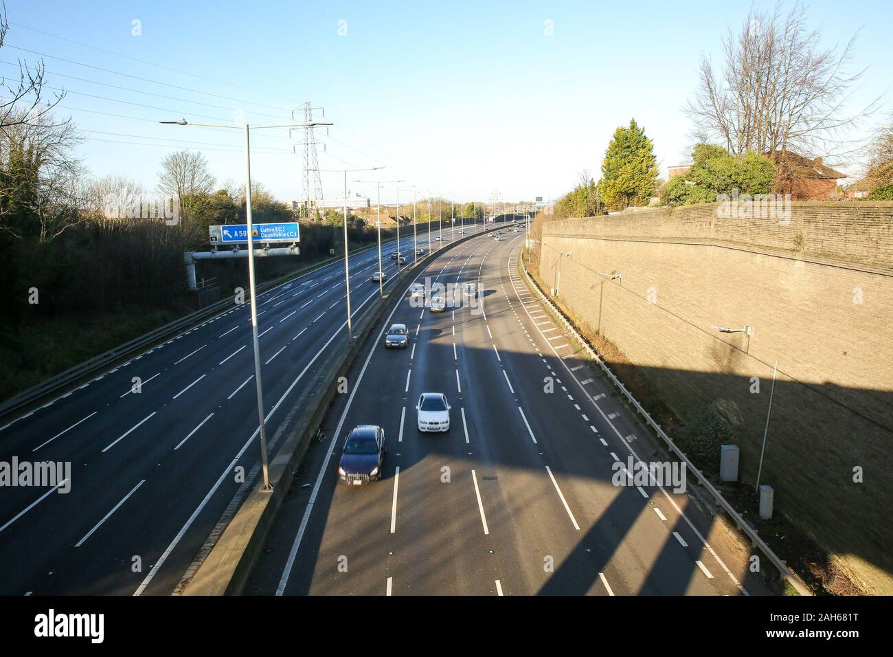 M1 junction 11 motorway hi-res stock photography and images - Alamy