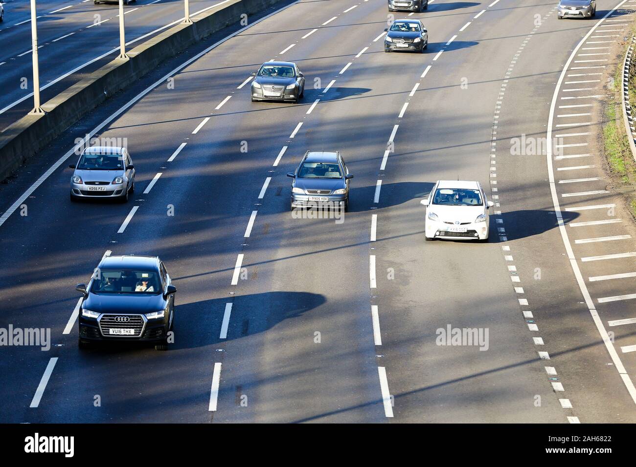 M1 junction 11 motorway hi-res stock photography and images - Alamy