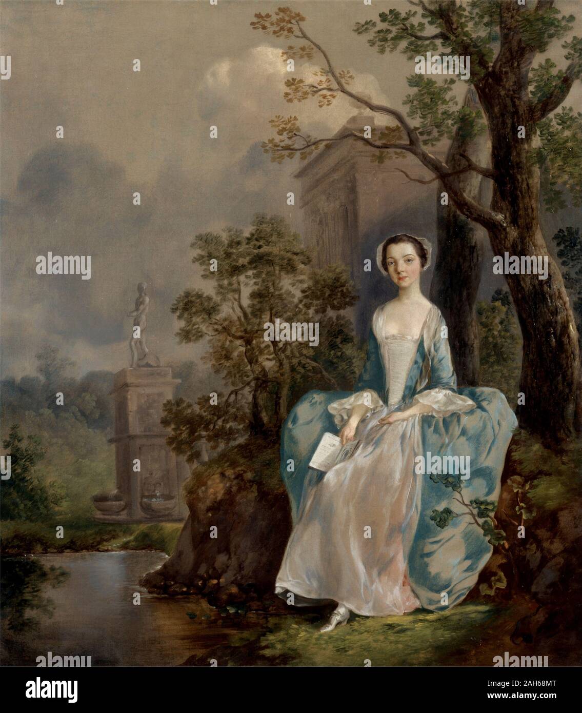 Portrait of a Woman (1750) by Thomas Gainsborough Stock Photo - Alamy