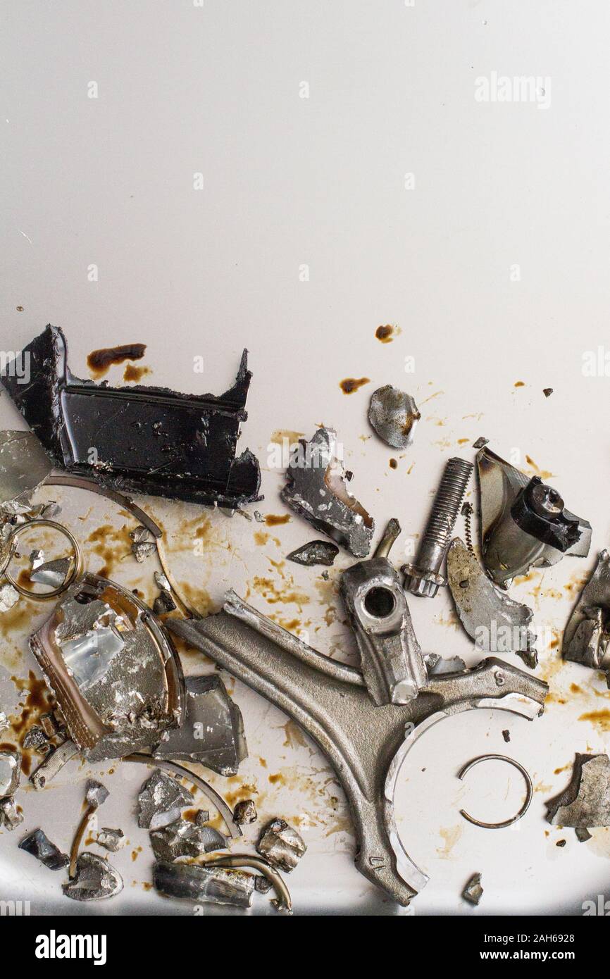 the engine of the sports car exploded and collapsed at the start of the ...