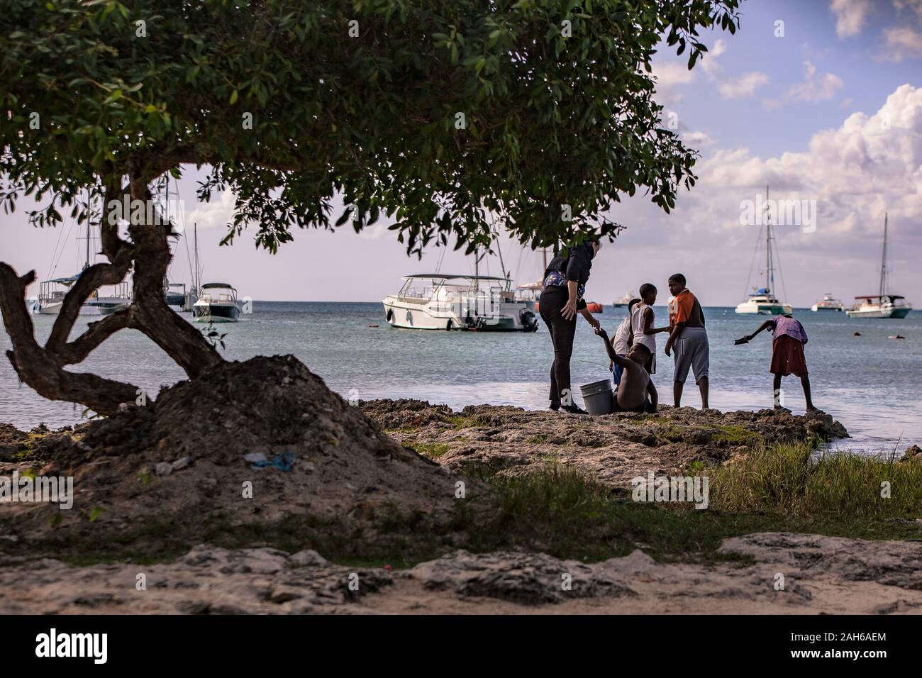 Dominican Republic Beach And Kids High Resolution Stock Photography and ...