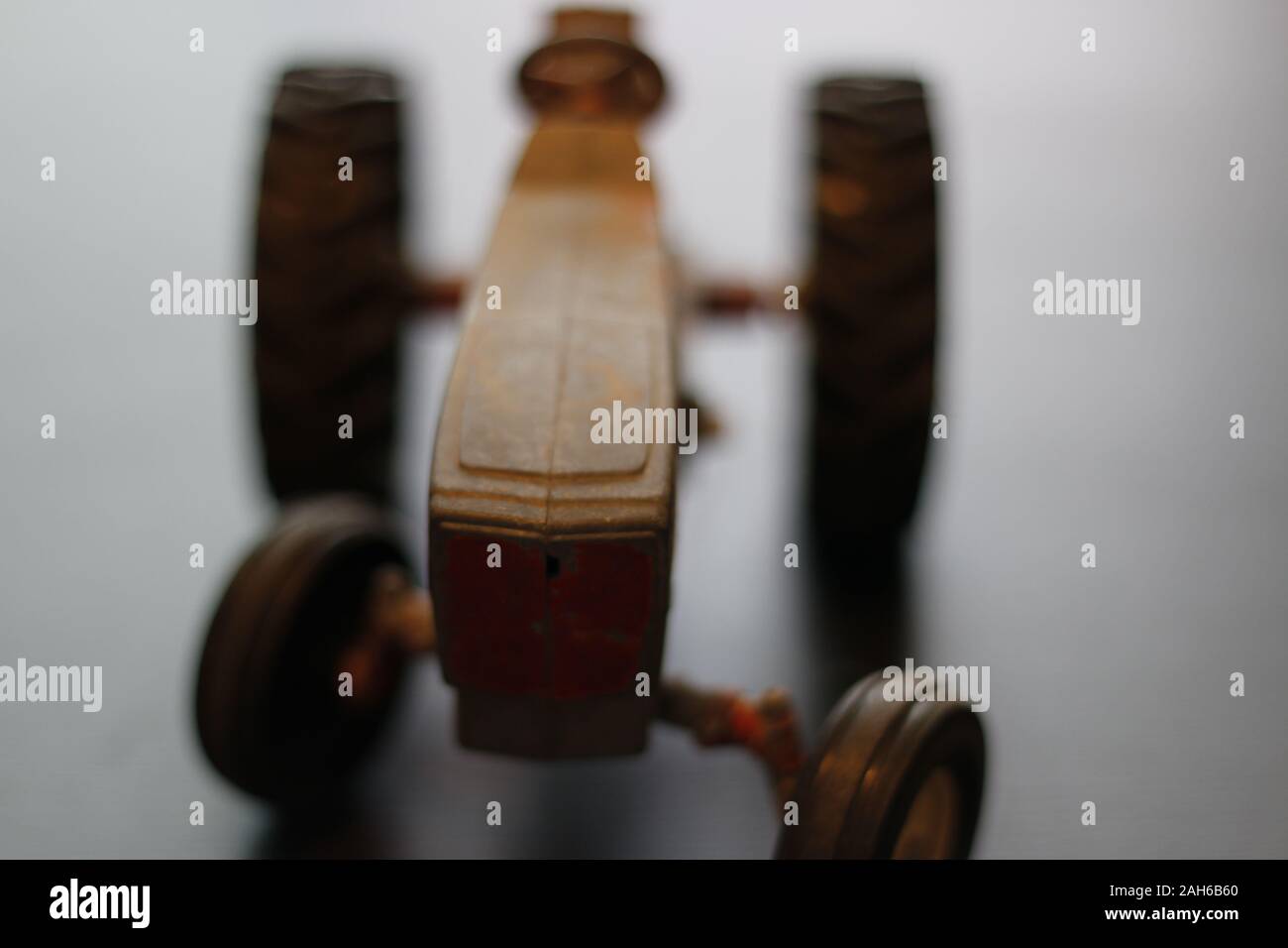 Scale model of traditional Farm Tractor Stock Photo - Alamy