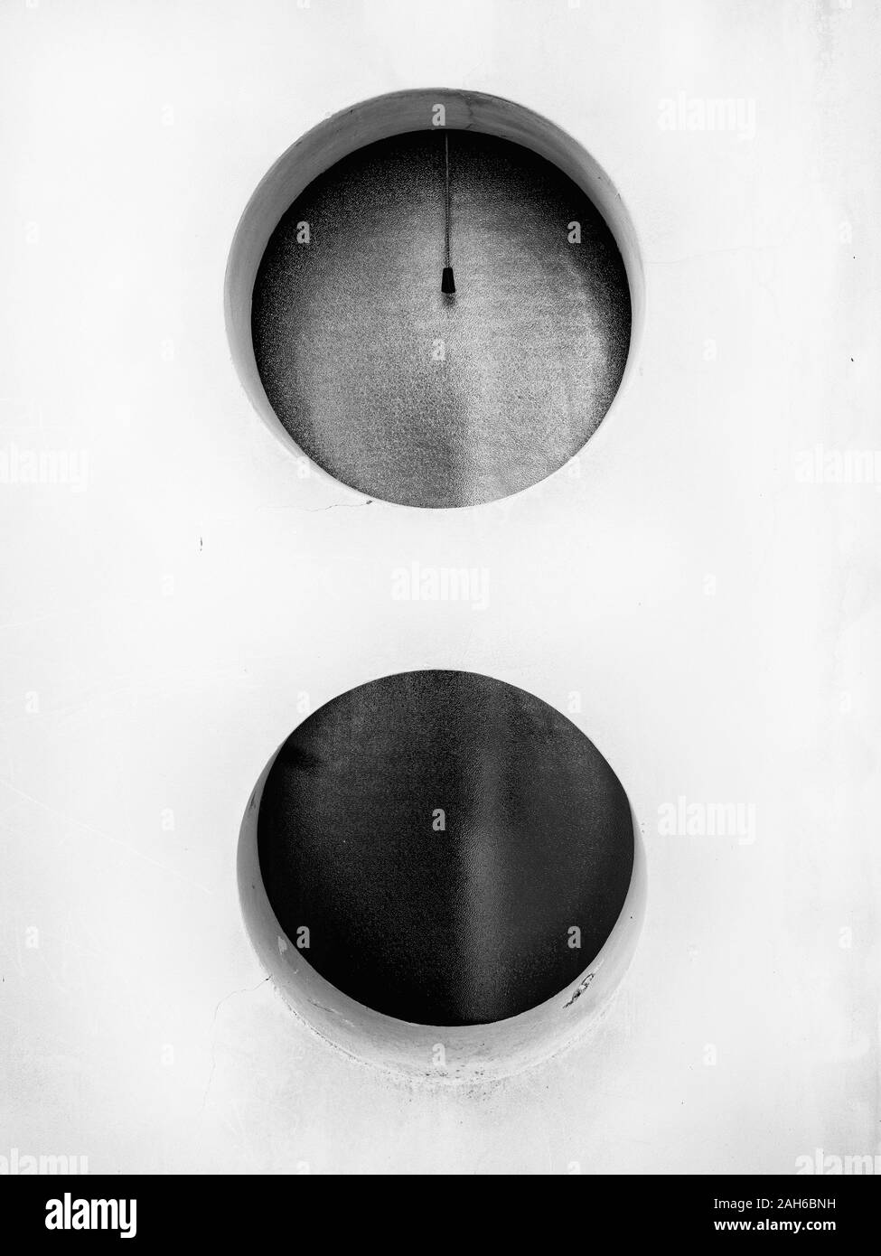 Wooden window in blue Black and White Stock Photos & Images - Alamy