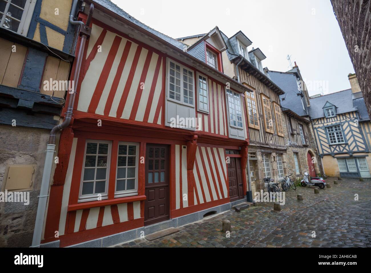 Rennes, France - Historic buildings in the old city centre of Rennes ...