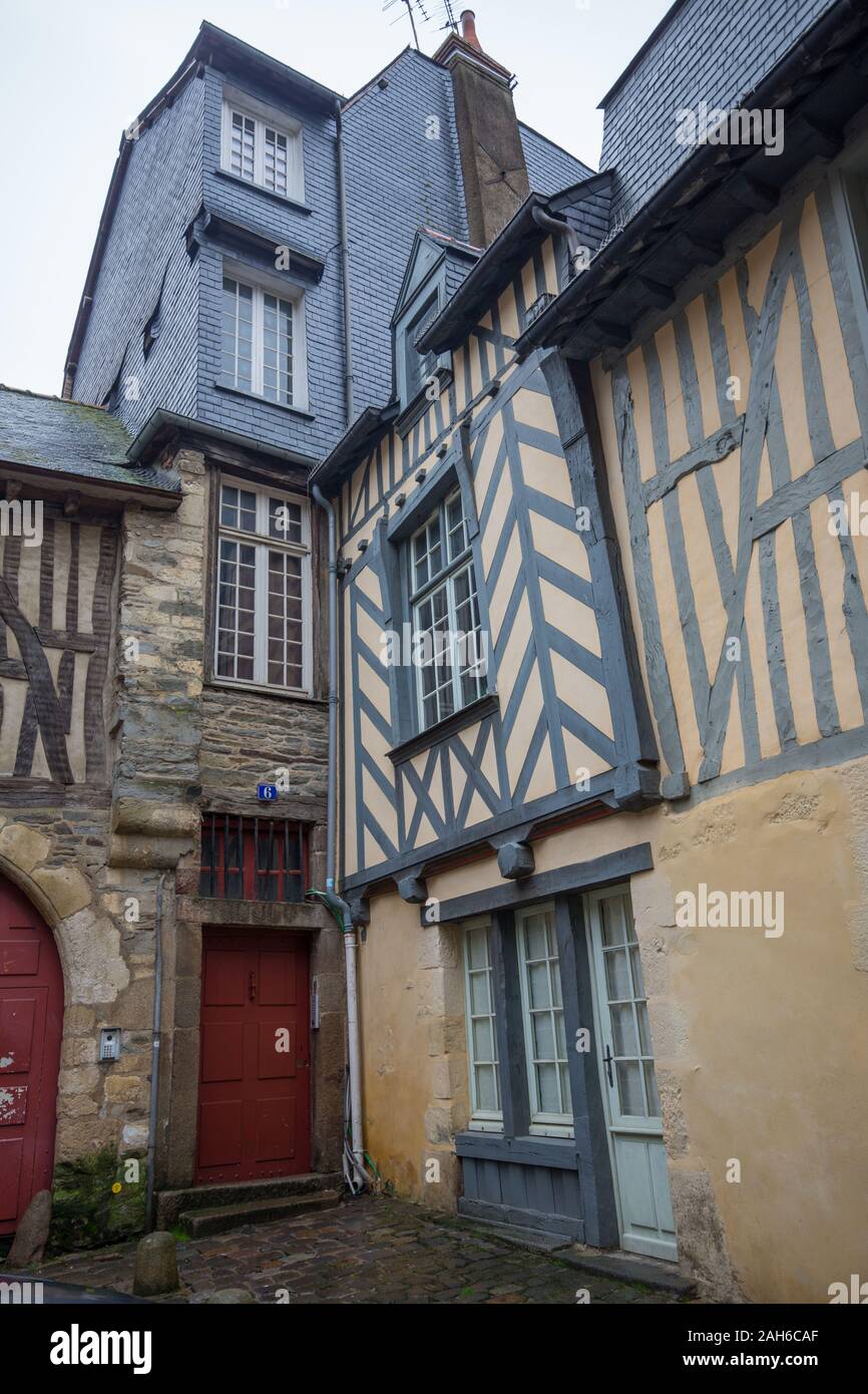 Rennes, France - Historic buildings in the old city centre of Rennes ...