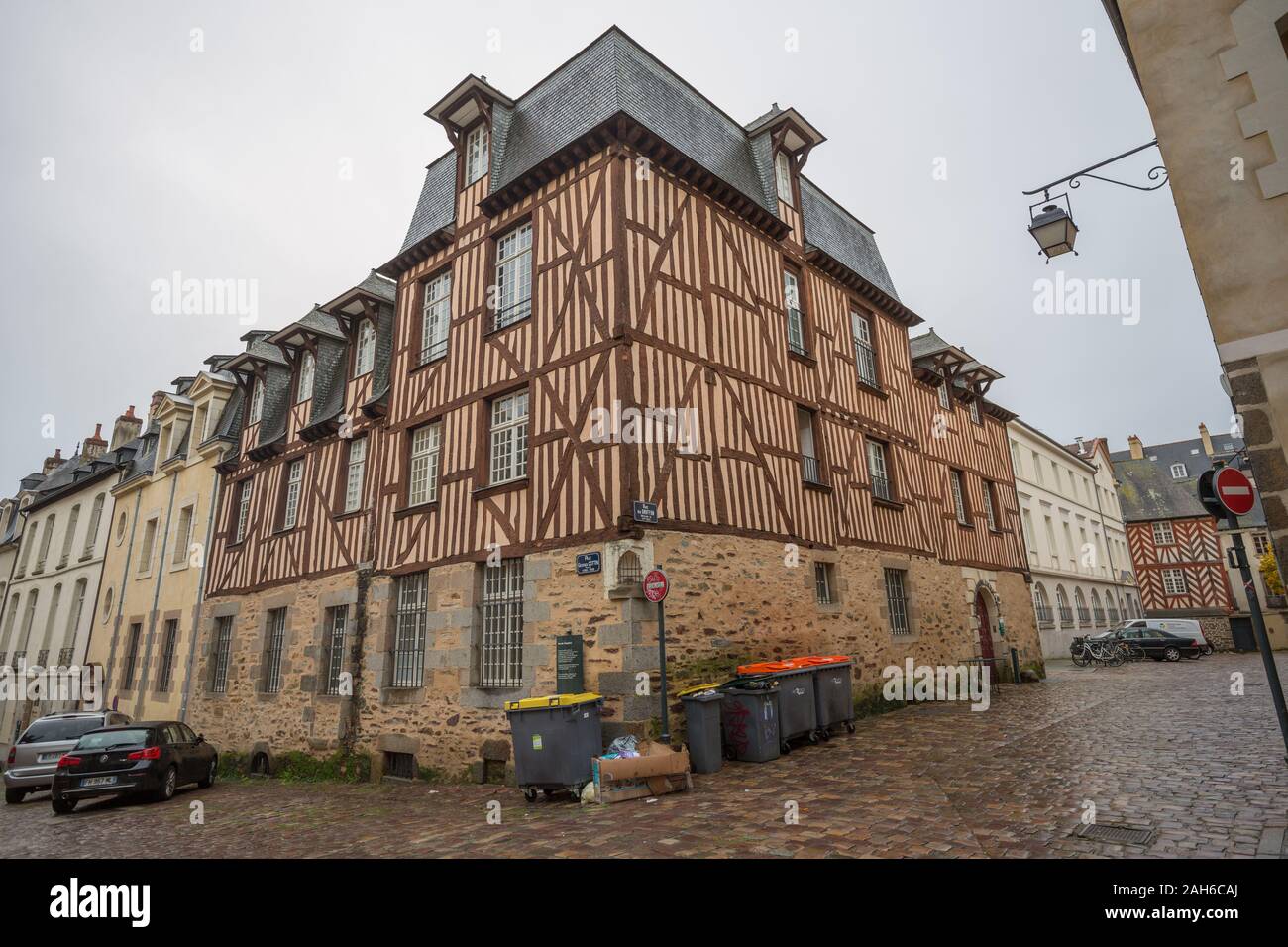 Rennes, France - Historic buildings in the old city centre of Rennes ...