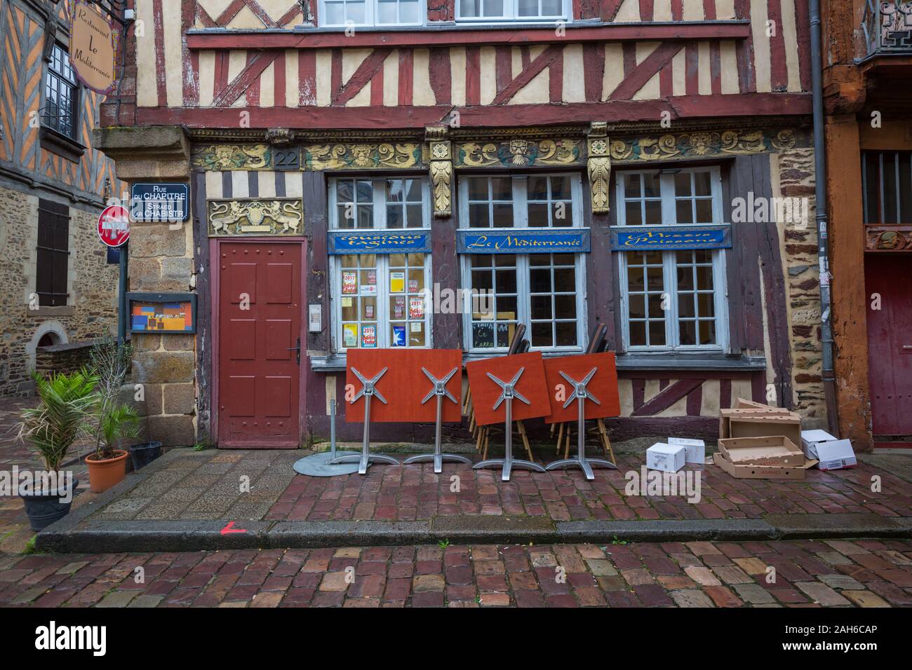 Rennes, France - Historic buildings in the old city centre of Rennes ...