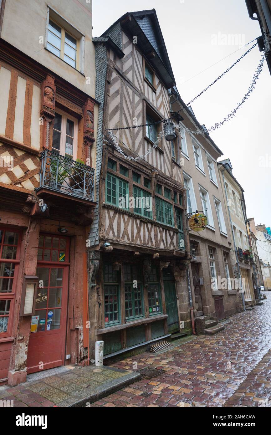 Rennes, France - Historic buildings in the old city centre of Rennes ...