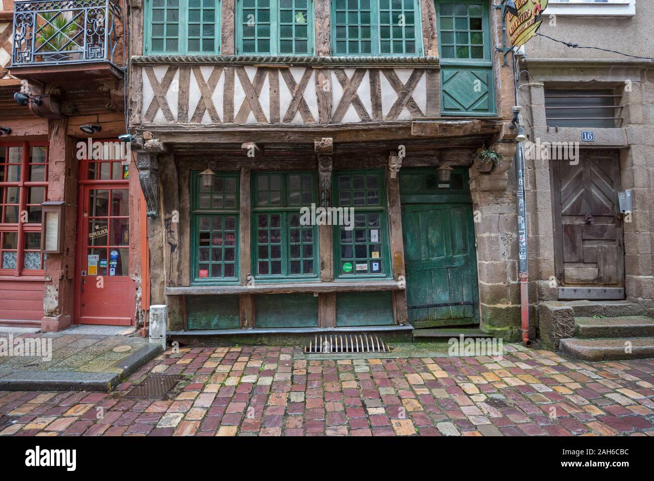 Rennes, France - Historic buildings in the old city centre of Rennes ...