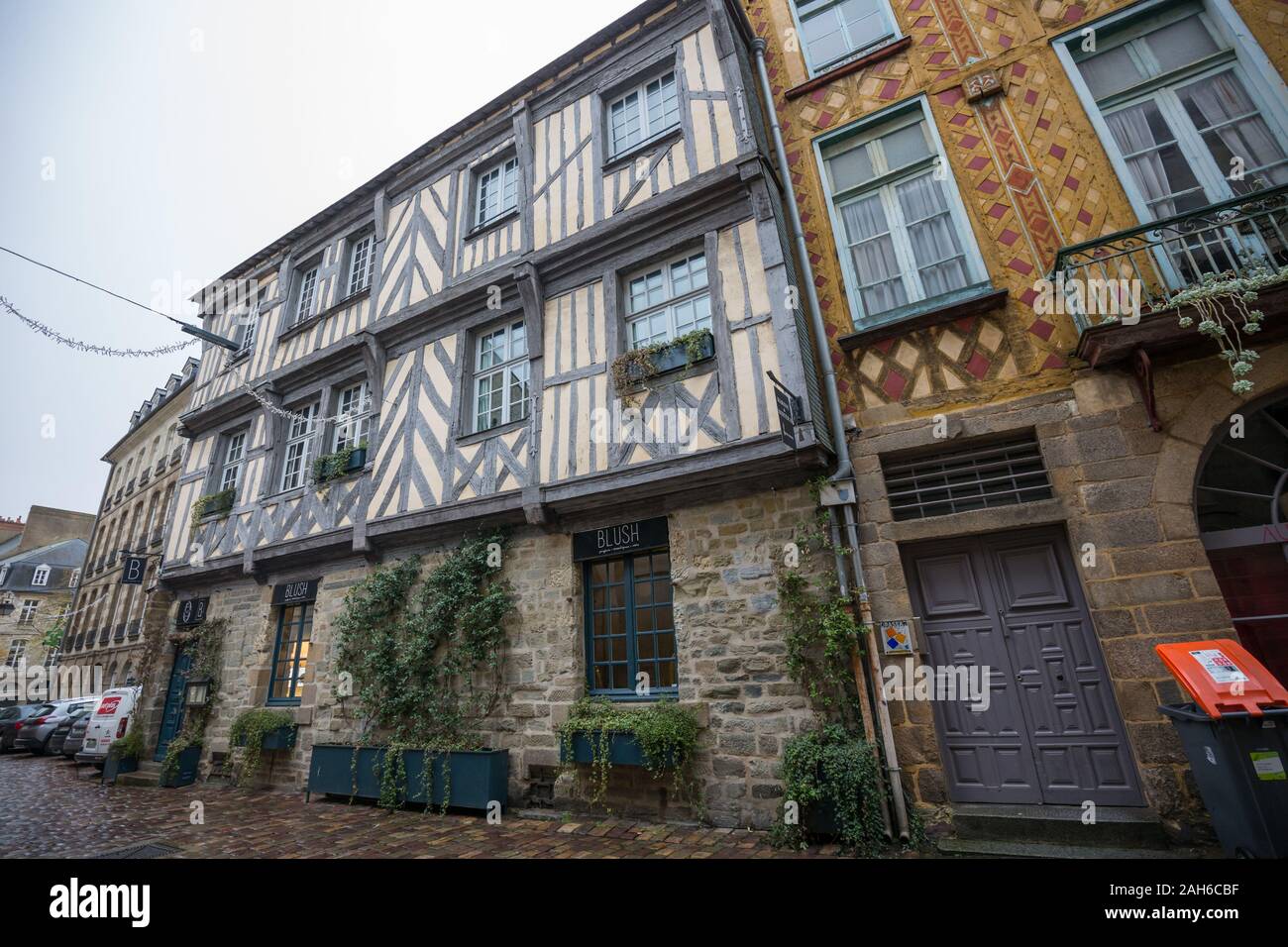 Rennes, France - Historic buildings in the old city centre of Rennes ...