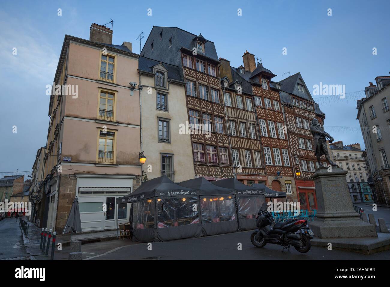 Rennes, France - Historic buildings in the old city centre of Rennes ...