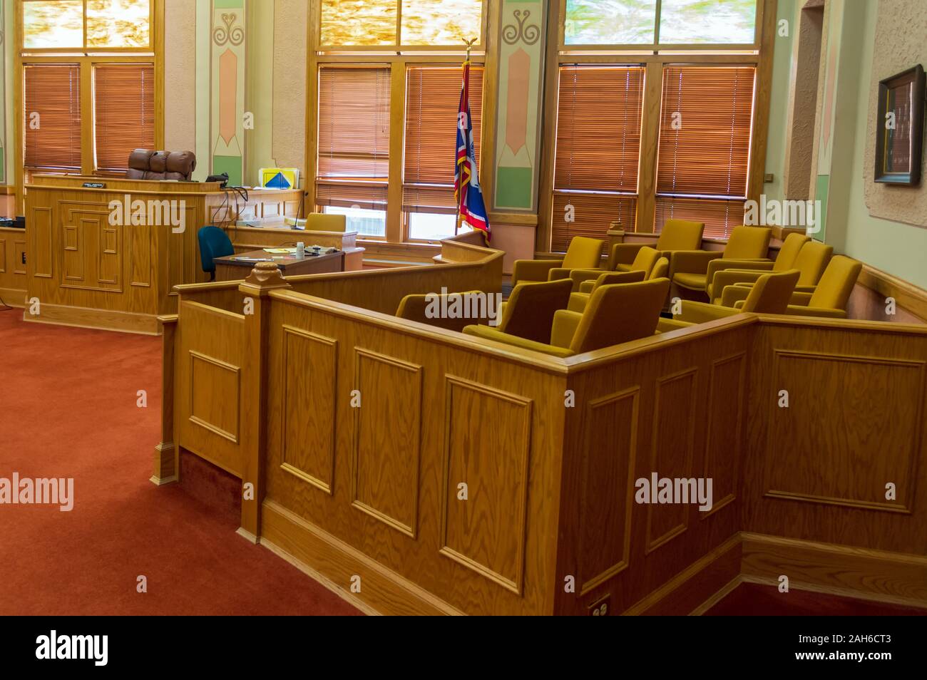 Jury box hi-res stock photography and images - Alamy