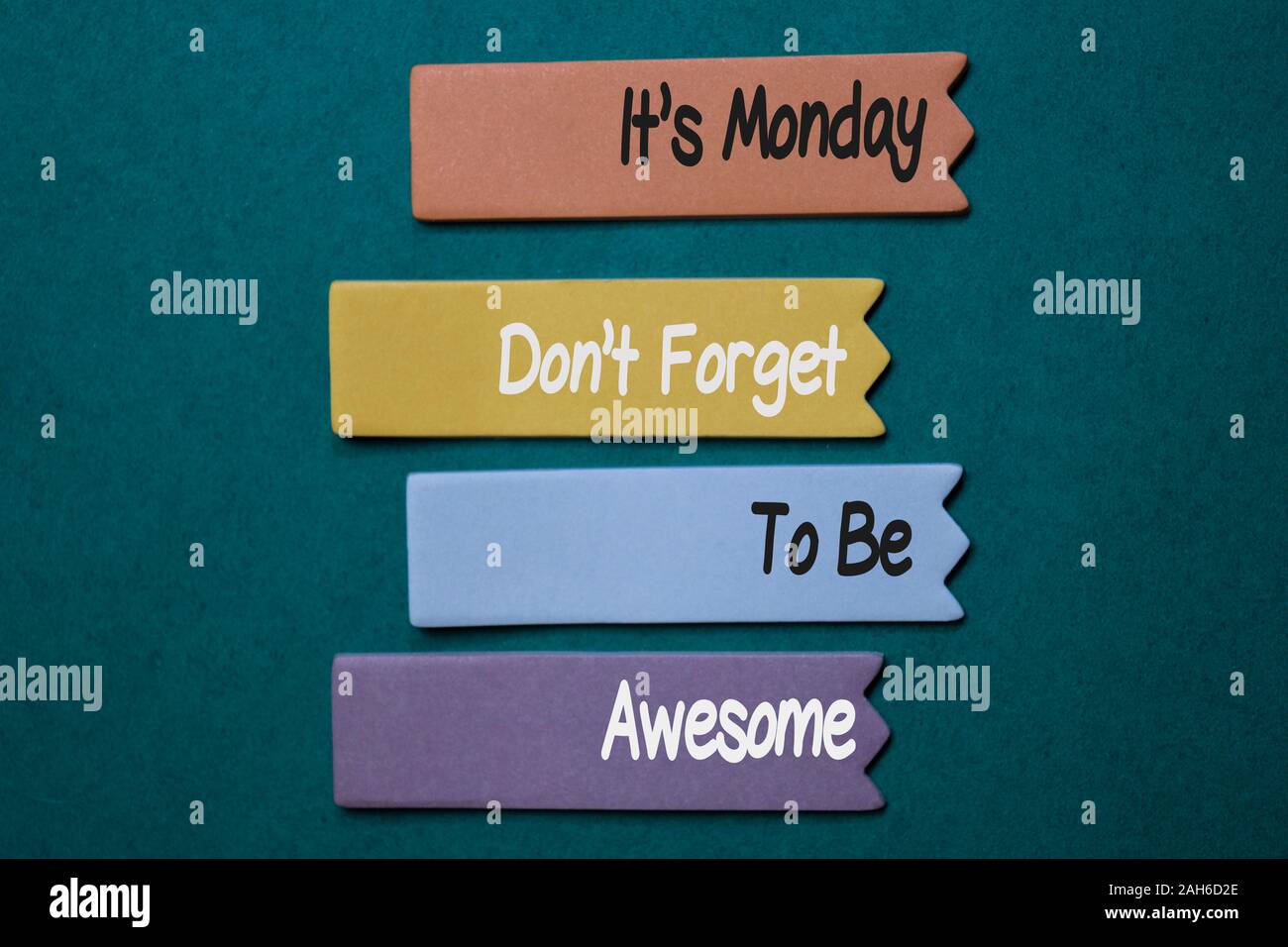 It's Monday Don't Forget to be Awesome write on stick note isolated on ...
