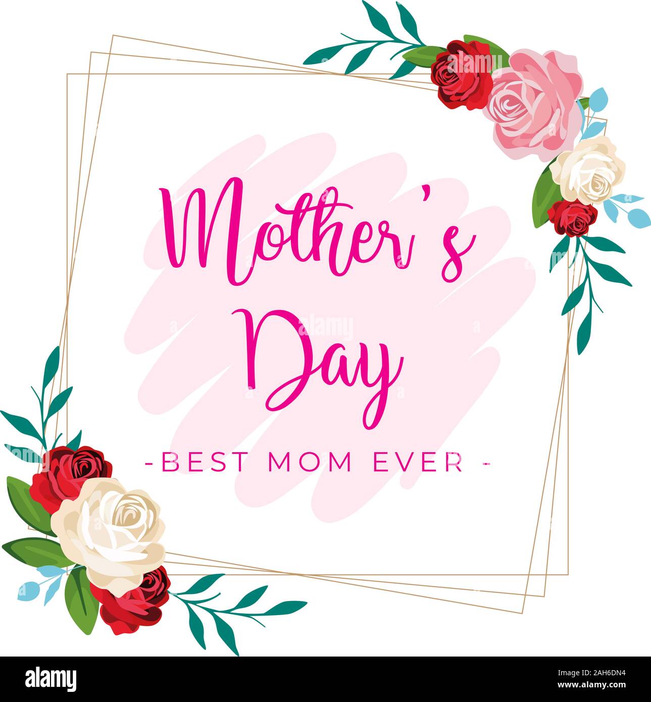 mother day background template vector Stock Vector Image & Art - Alamy
