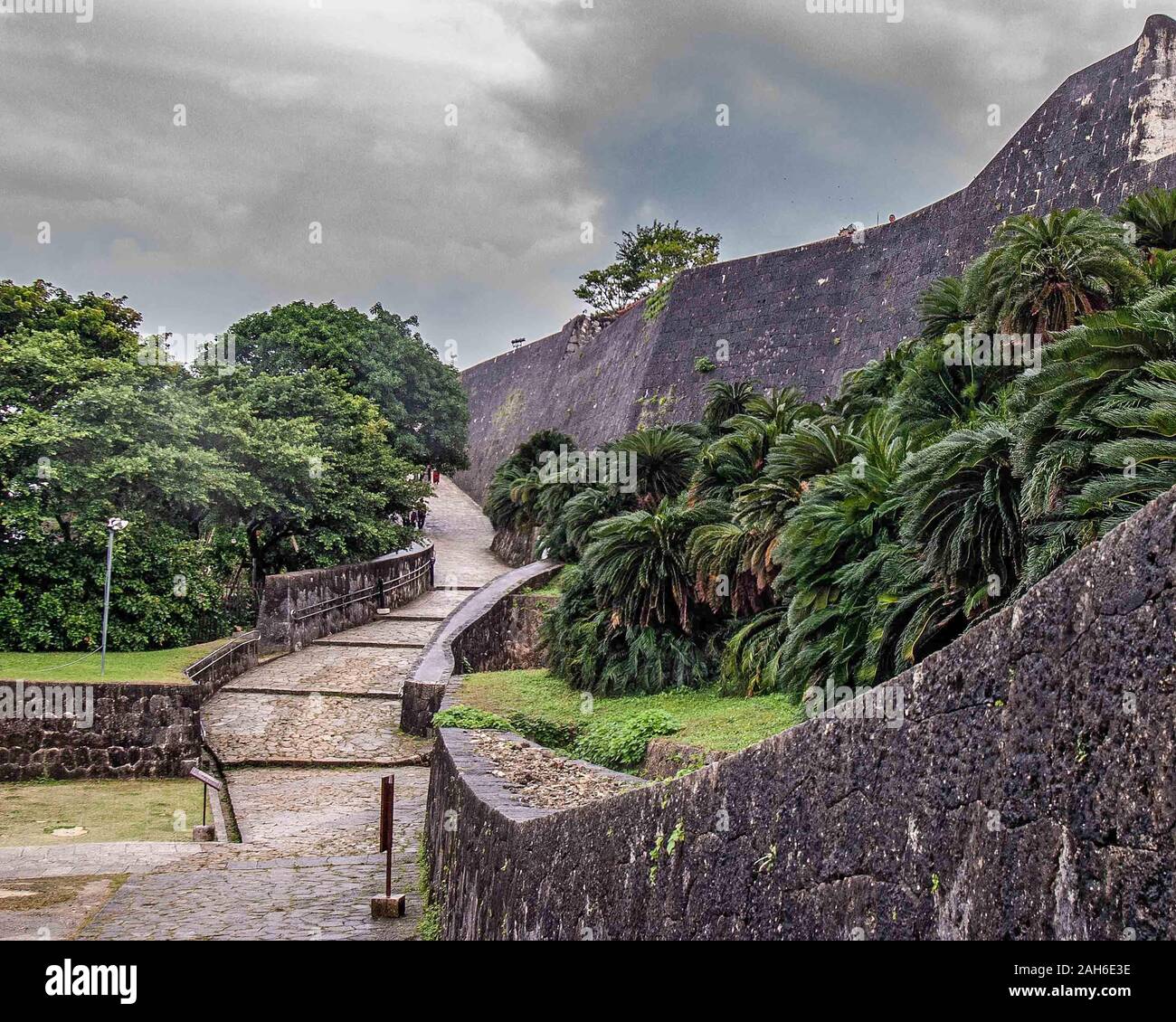 November 1, 2006: A passage through the foliage past the walls of the ...