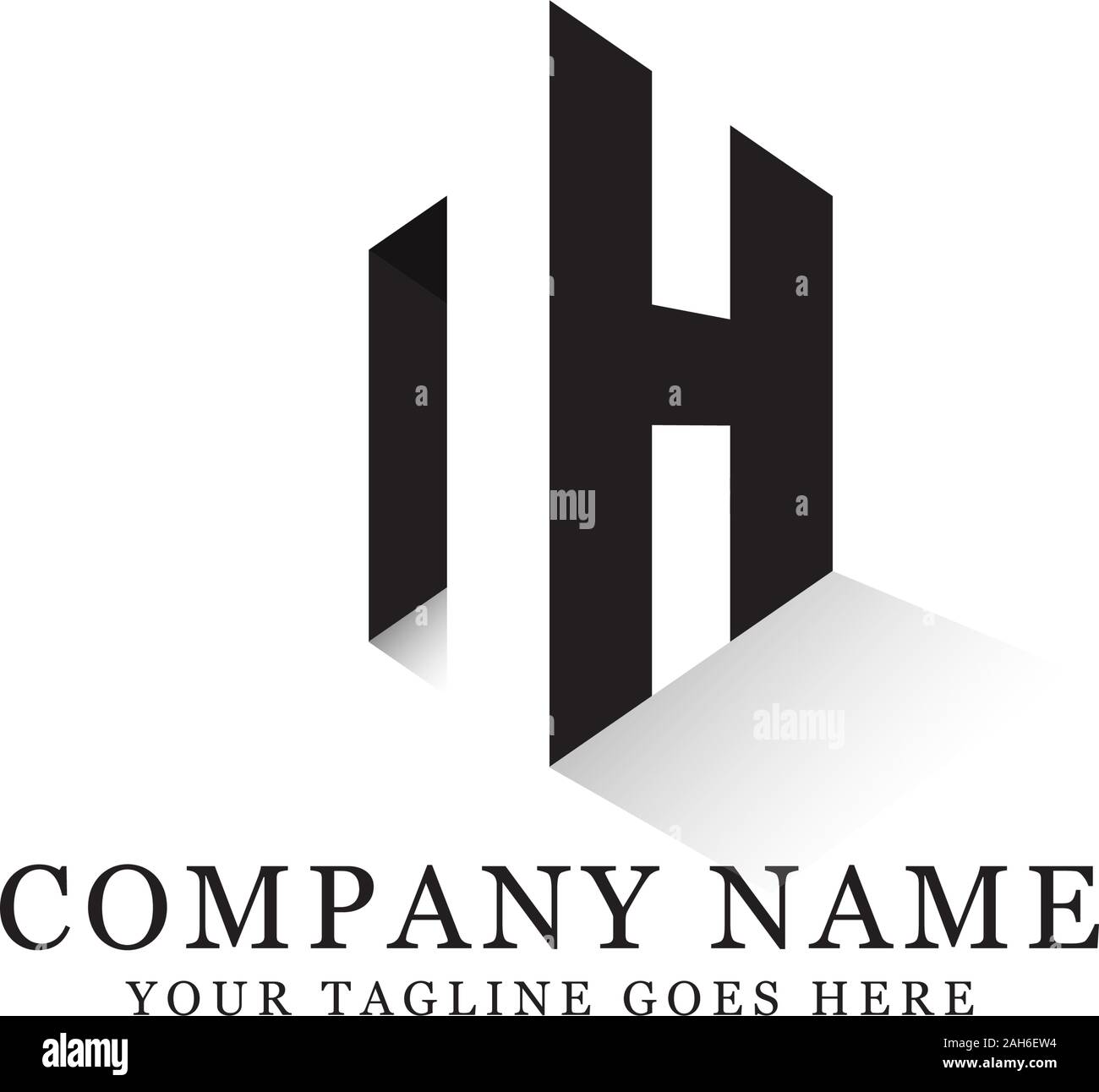 M initial logo inspiration, negative space letter logo designs Stock ...