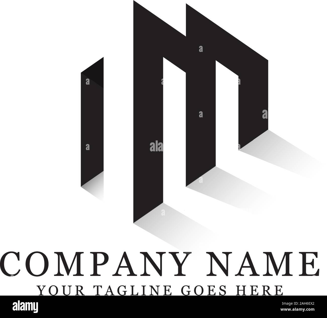 Nm logo design hi-res stock photography and images - Alamy