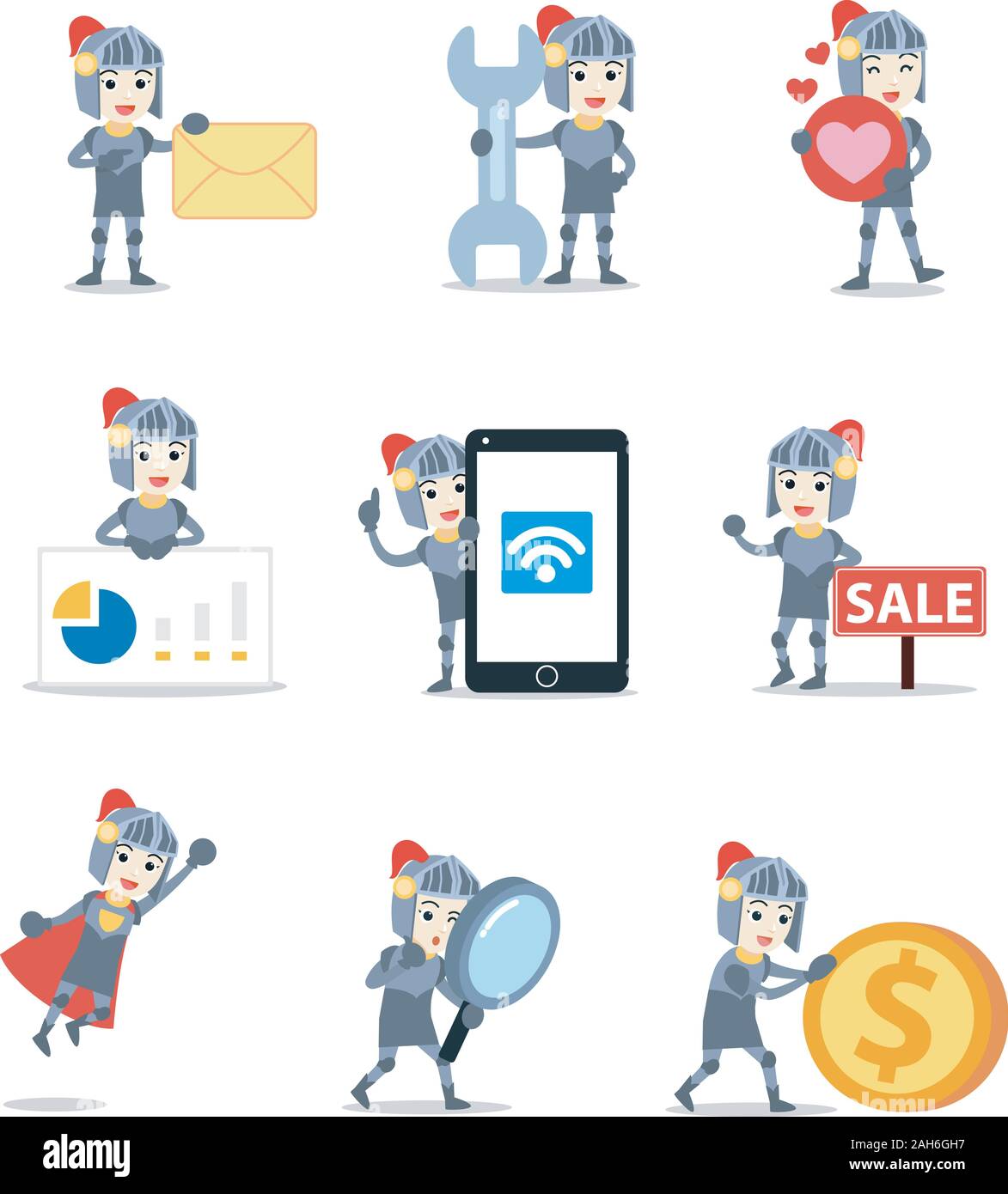 Iron woman cartoon hi-res stock photography and images - Alamy