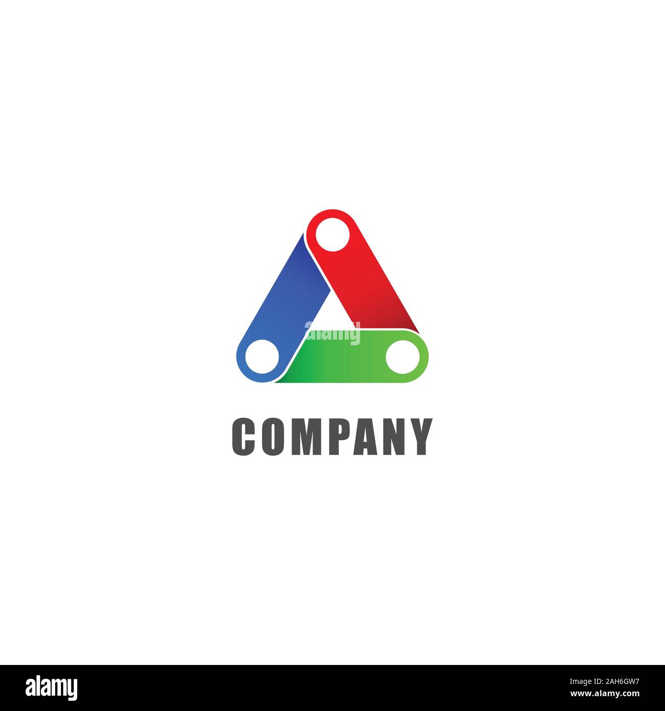 RGB Triangle Logo Concept, Social Network, Multimedia Company Logo ...
