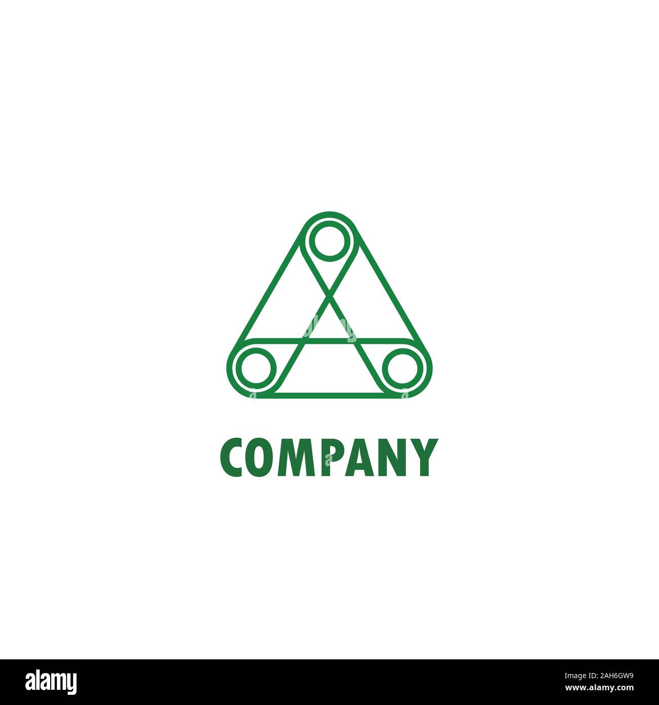 Triangle Logo Concept, Social Communities, Network Company Logo Design ...