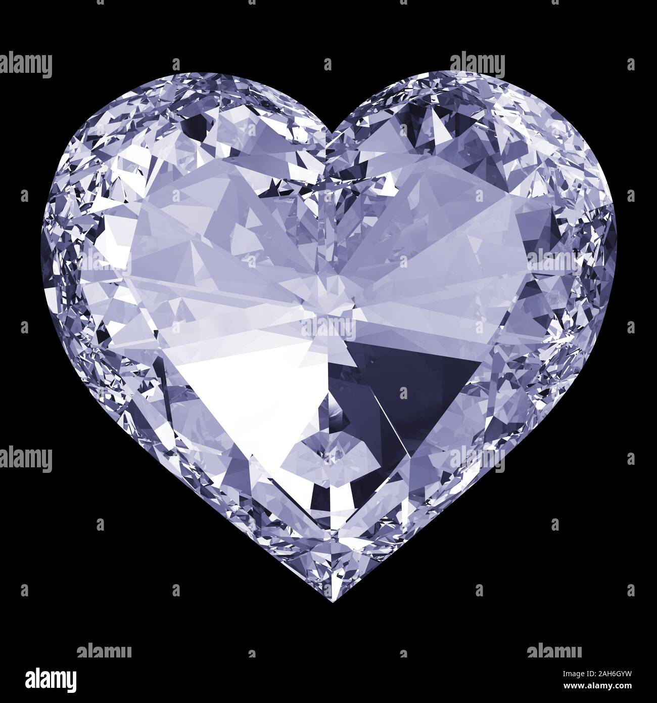 3d diamond heart shape hi-res stock photography and images - Alamy