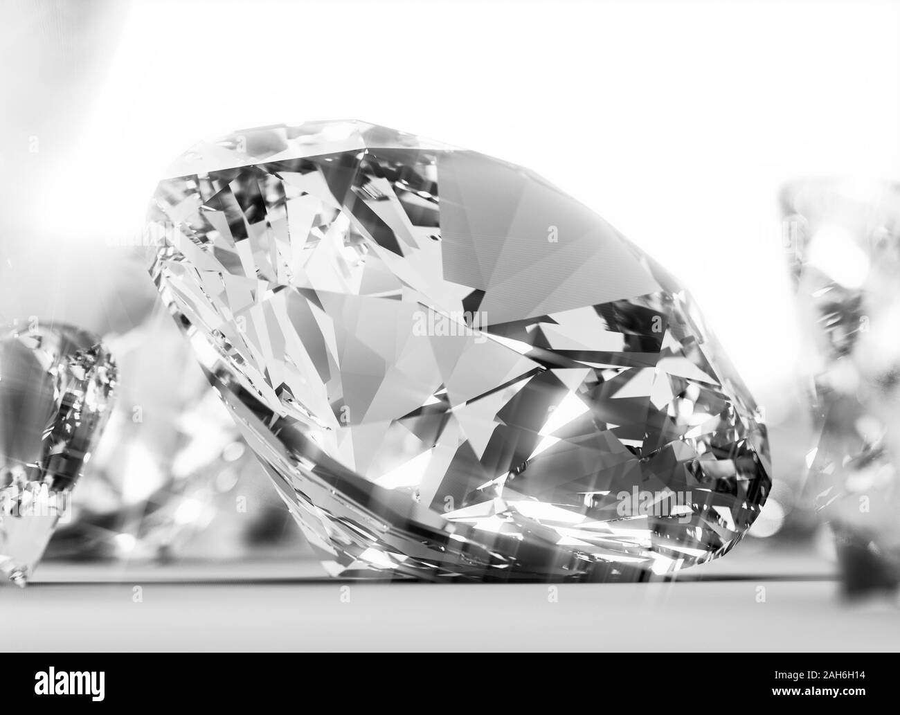 Round shining luxury diamonds background - 3d render Stock Photo - Alamy