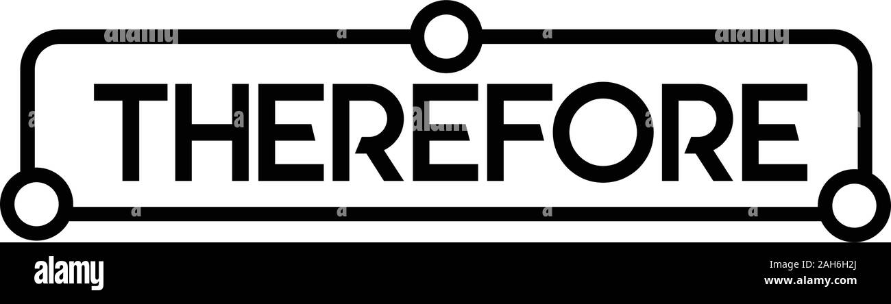 Therefore symbol Stock Vector Images - Alamy