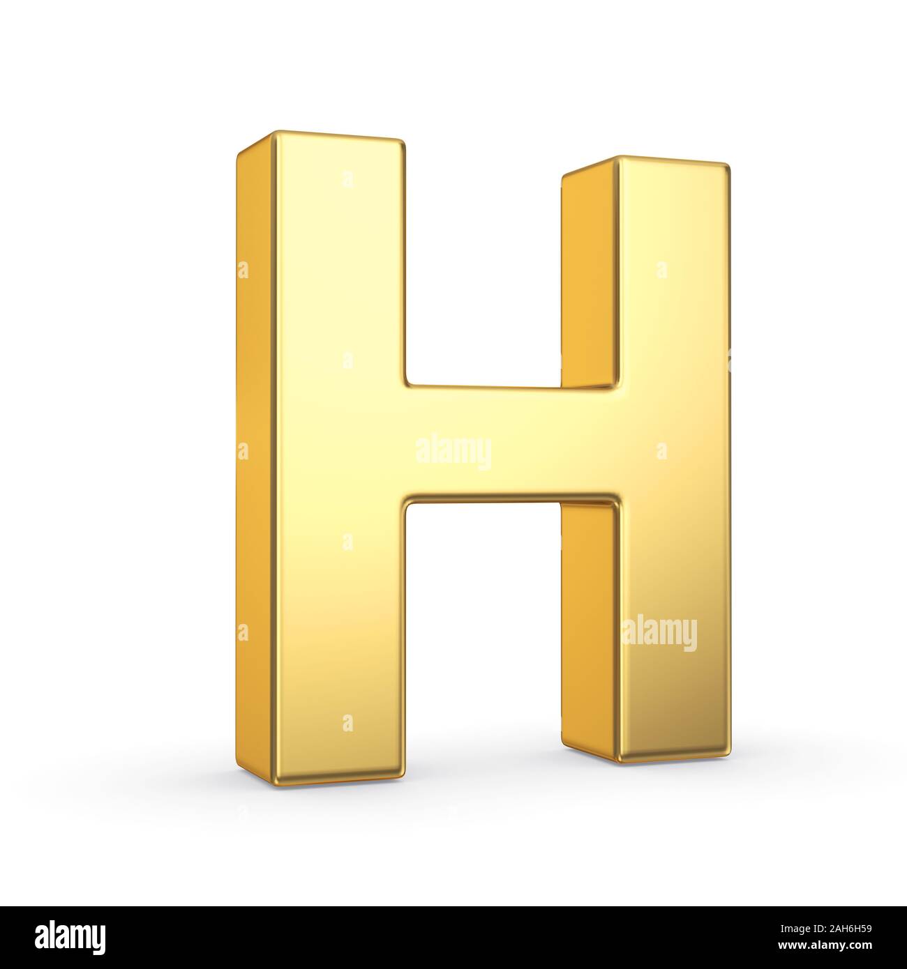 3D golden letter isolated with clipping path on white Stock Photo - Alamy