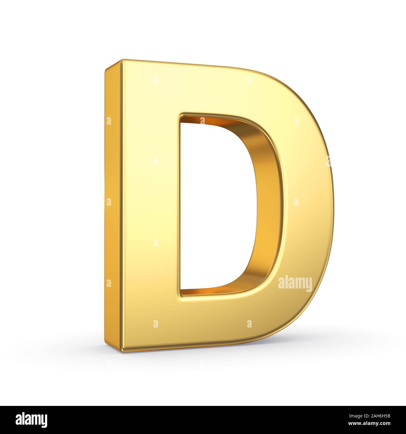 3D golden letter isolated with clipping path on white Stock Photo - Alamy