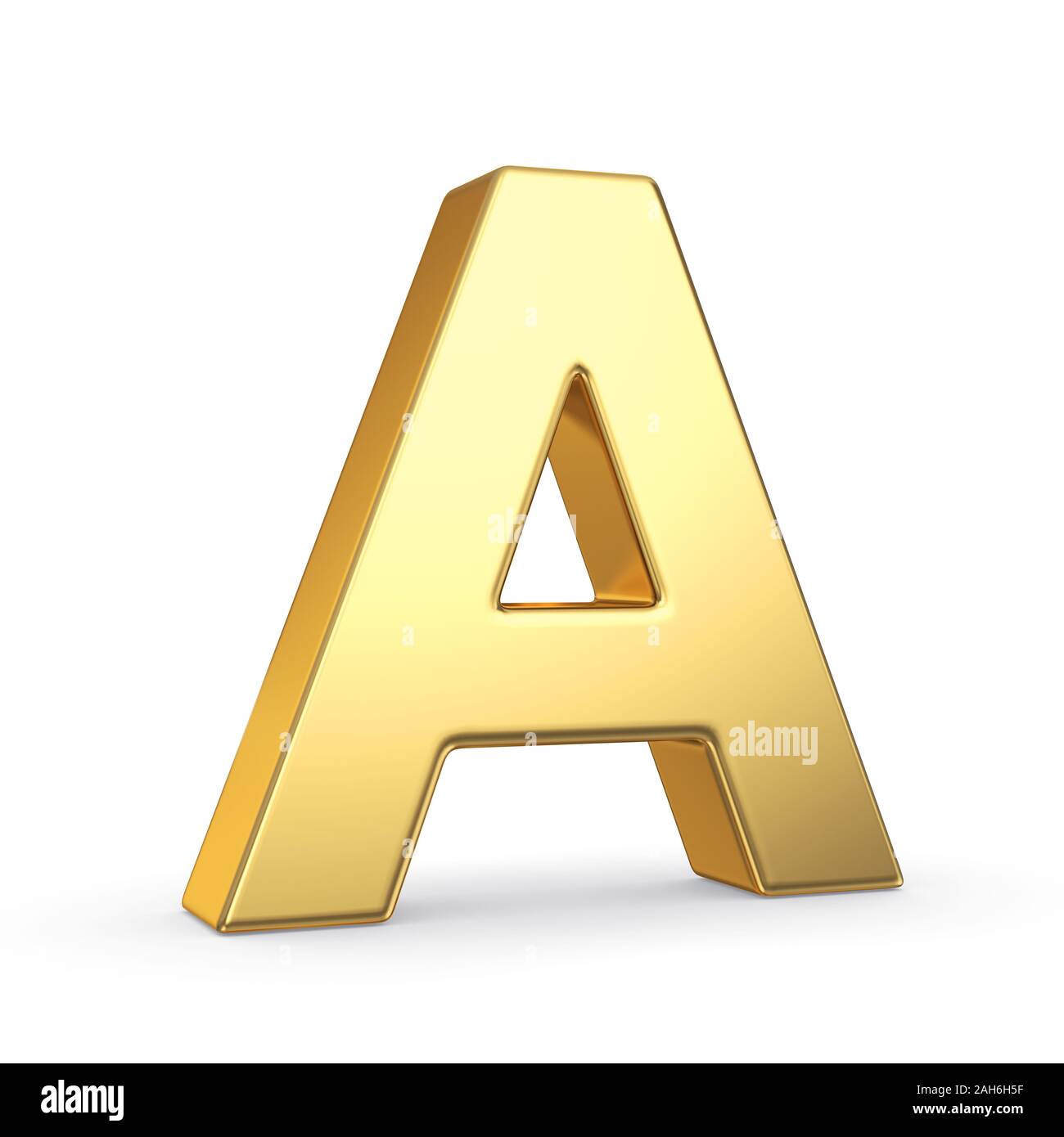 3D golden letter isolated with clipping path on white Stock Photo - Alamy